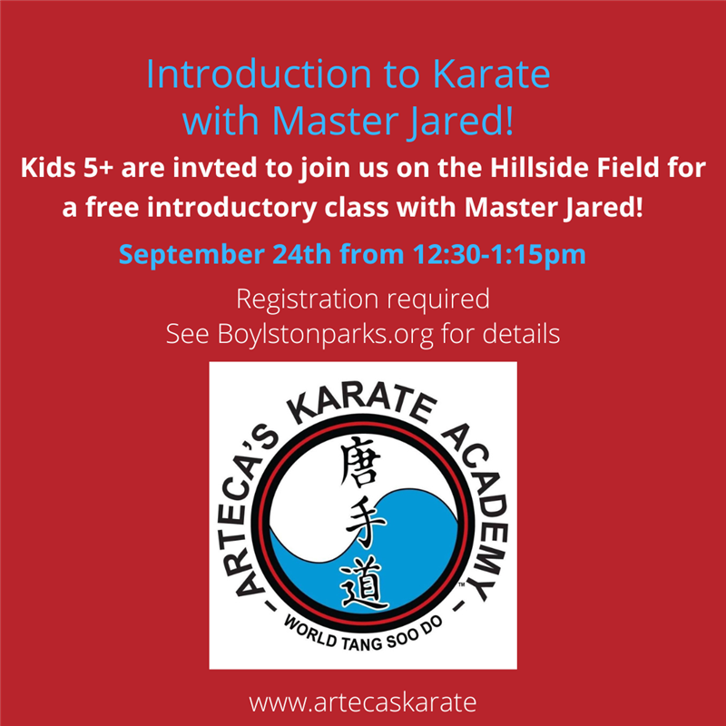 Boylston Parks and Recreation: Introduction to Karate - One time class ...